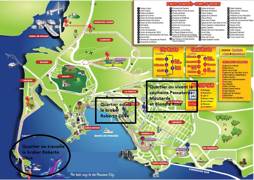 243_Panama Route Map | | Pirates Des Lagons